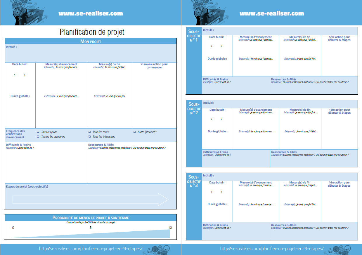 Planifier un projet en 9 étapes simple avec un guide gratuit à télécharger.